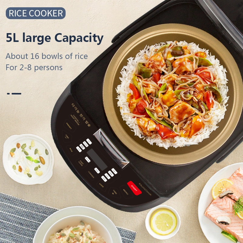 5L Smart Multi-Function Automatic Electric Digital Keep Warm rice ...