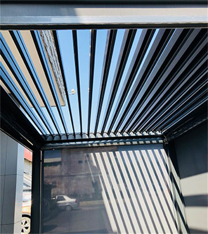 Luxury Cheap Prefab Flat Solid Roof Electric Outdoor Metal Garden ...