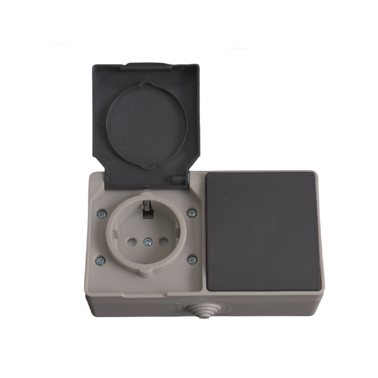 Ip54 Socket Ip54 Switch Ip54 16a double schuko socket with cover and ...