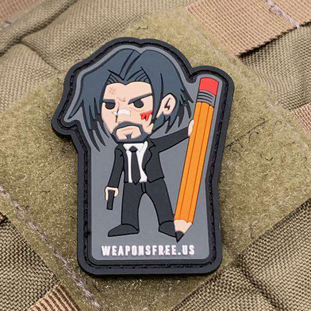 Custom John Wick Baba Yaga PVC Tactical Patch with Hook Backed | Bestsuppliers.com