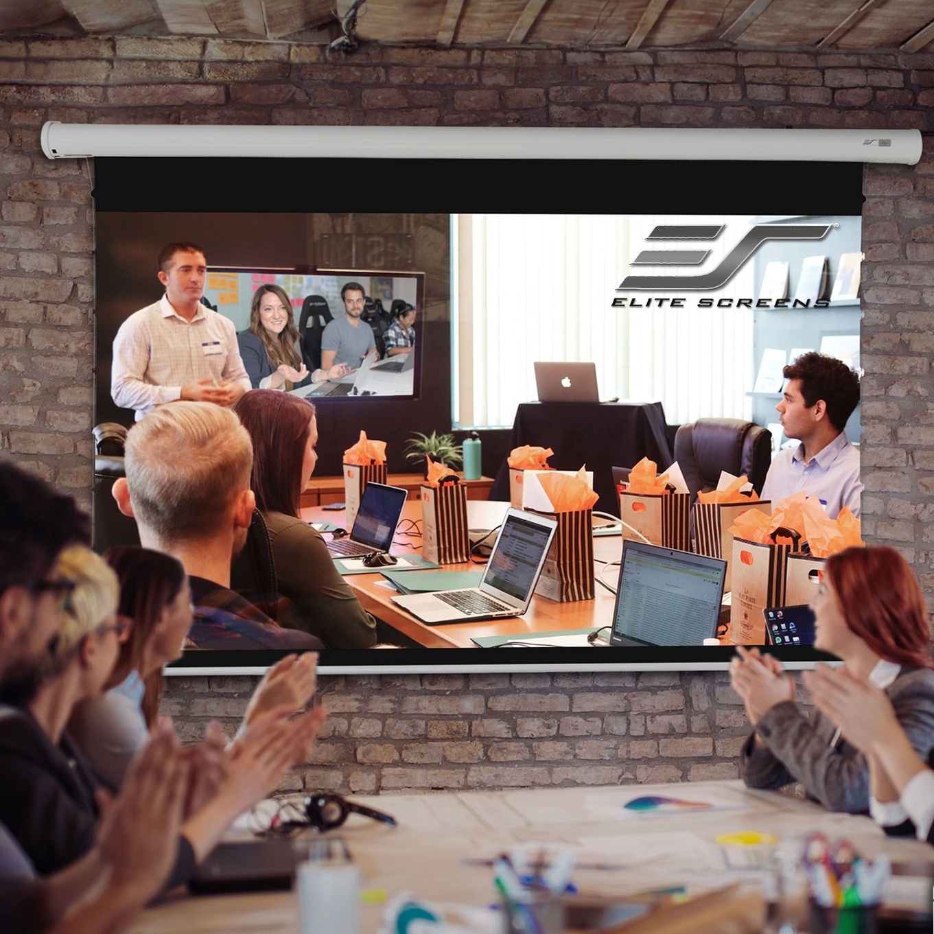 Movie Screen for Movie or Office Home Theater 100" 16:9 electronic ...