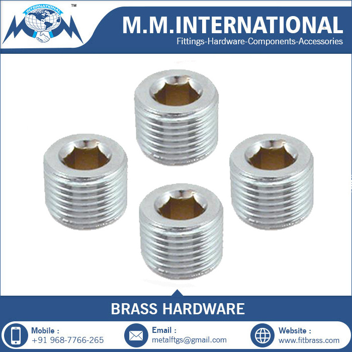 Brass Hex Type Threaded Pipe Fitting Plug For Plumbing Fittings For ...