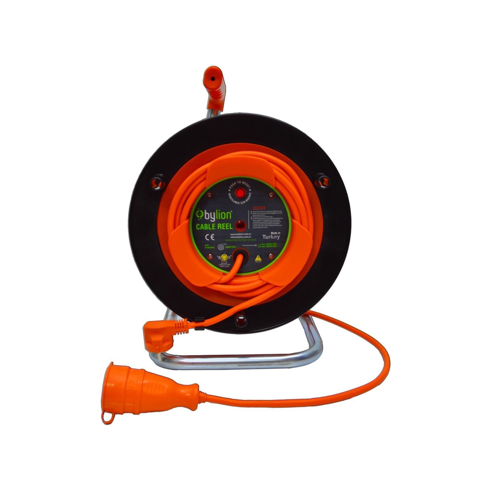 Garden Type, Cable Reel Male and Female Plug End, Power Reel - Cord ...