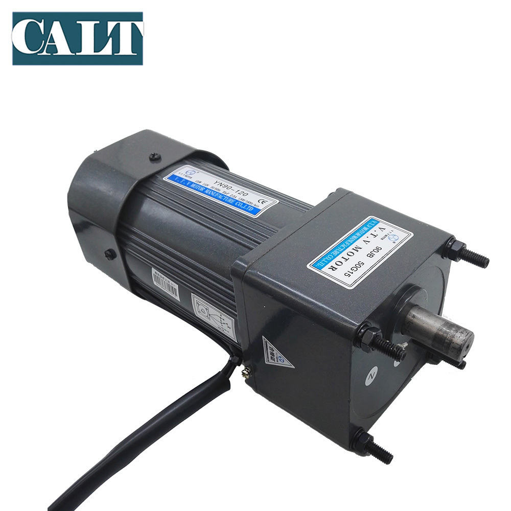 90mm frame 120W AC gear motor Output speed 50rpm single phase speed ...
