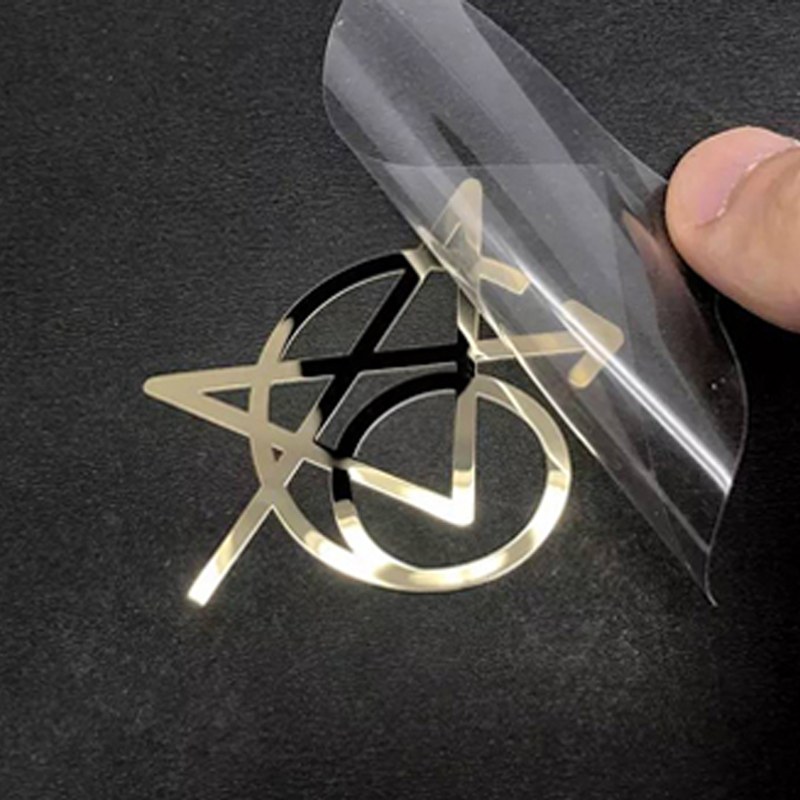 Custom Metallic Nickel Decal Labels 3d Transfer Sticker Embossed Metal ...