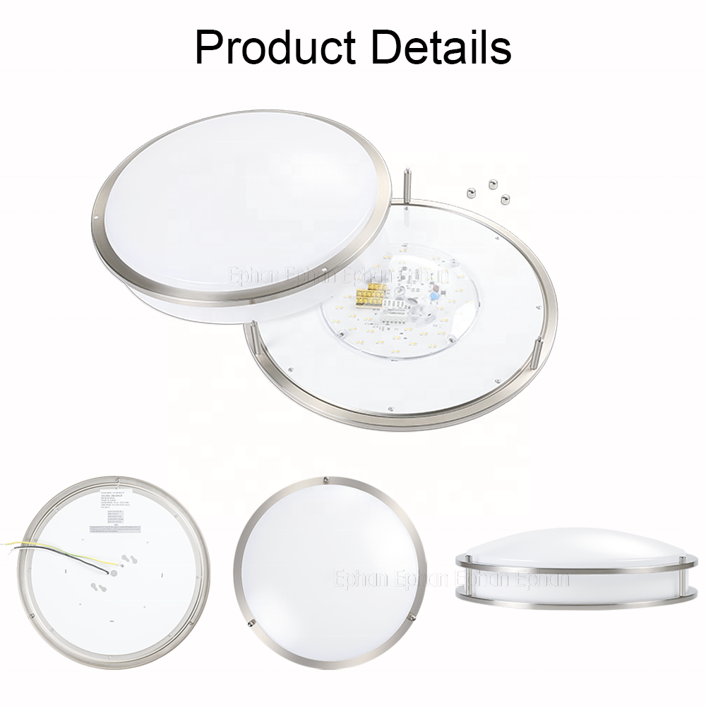 ETL Listed 5CCT Selectable 2700K 5000K LED Double Ring Flush Mount ...