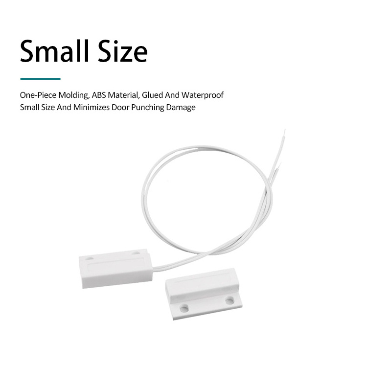Door Sensor Metal Wired Roller Shutter Door Magnetic Contact Reed Switch For Security Alarm ...