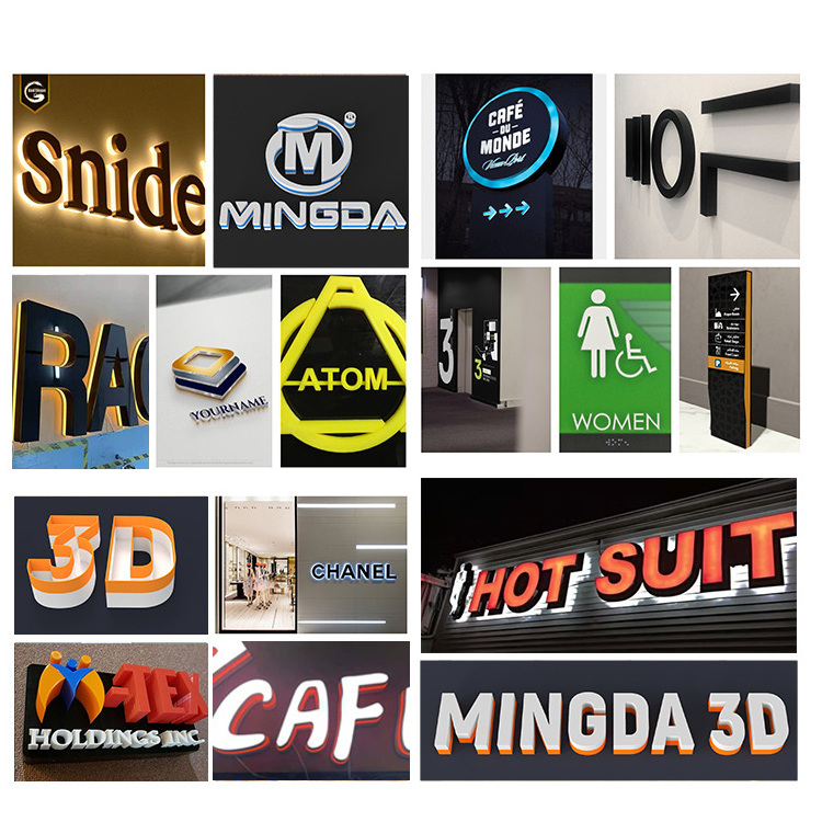 Big size 800*1200*70mm Industrial equipment 3D letters signs printing ...