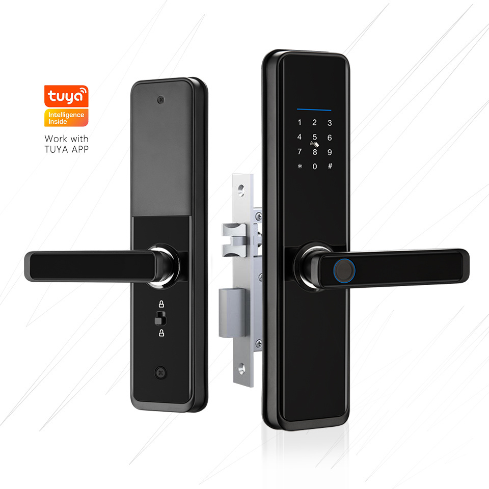 Eseye Tuya TTlock App Fingerprint Security Smart External Door Lock Electronic Password Lock ...
