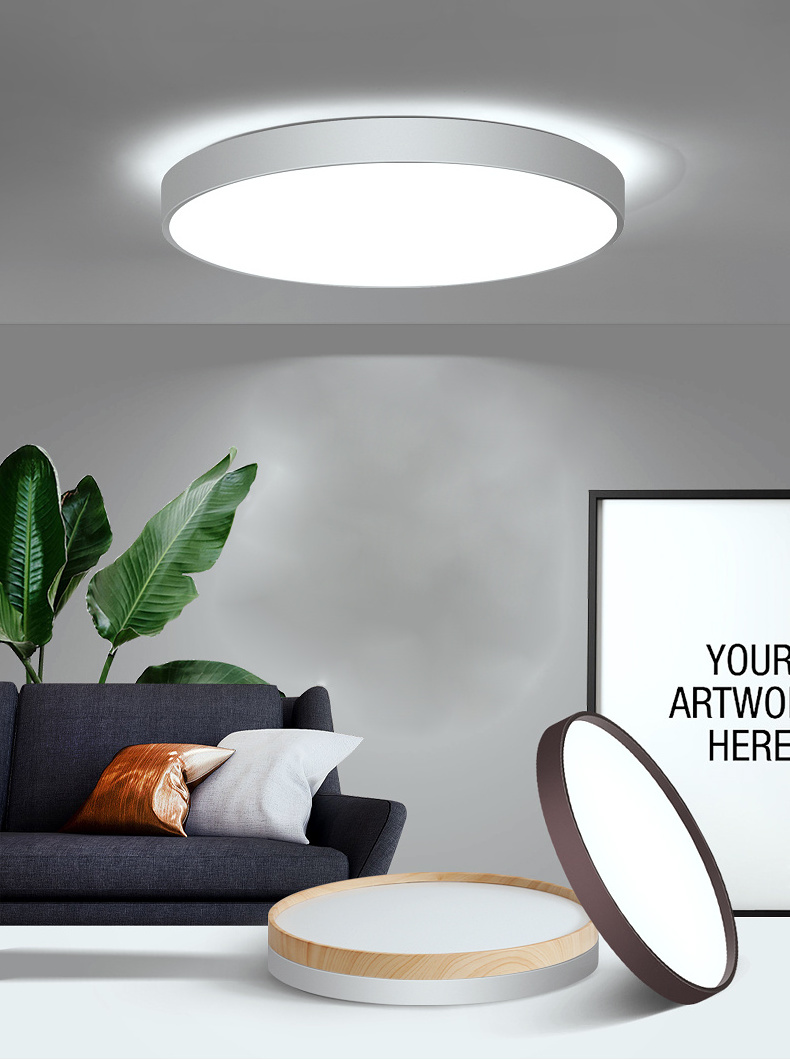 NEW !super thin 5cm living room use ultra slim bedroom indoor round led ...