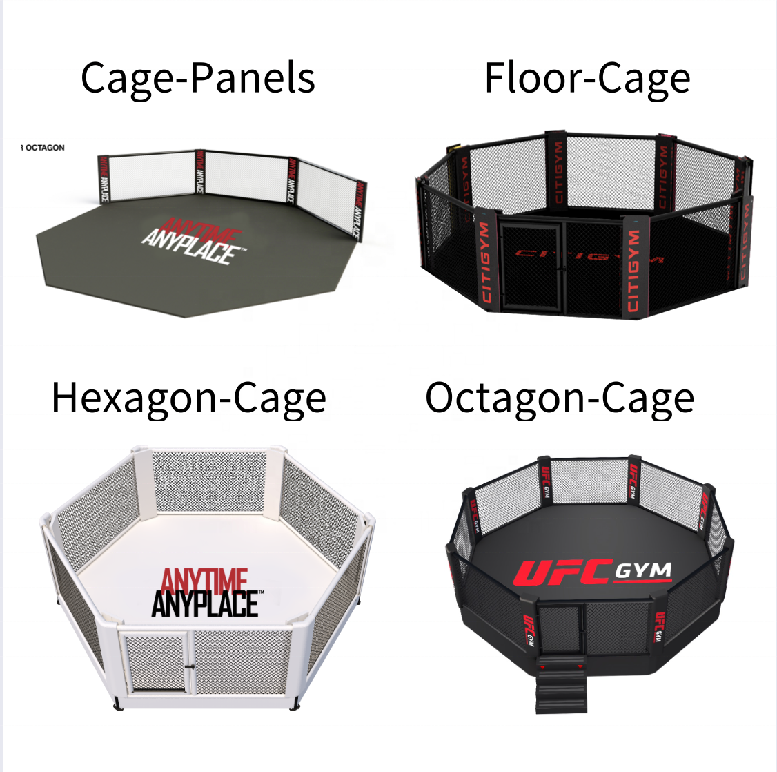 Competitive Advantage Products Fighting Cage Cage For MMA Used Boxing ...