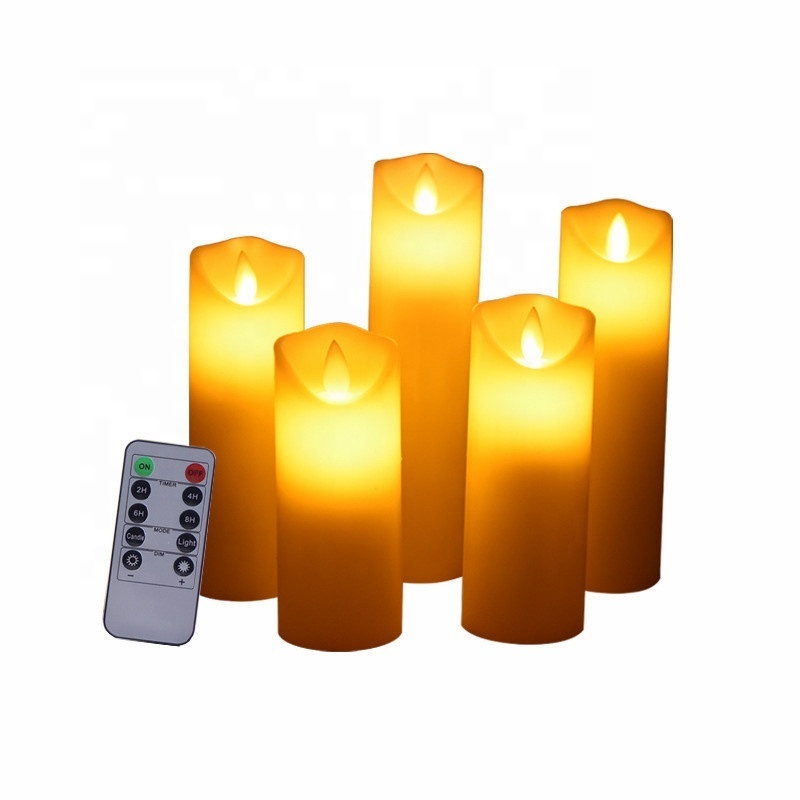 New candles led Flameless Flickering Battery Operated wax candle led ...