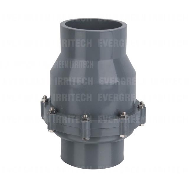 9702-2 1/2-4inch plastic union non return valve swing check valve ...