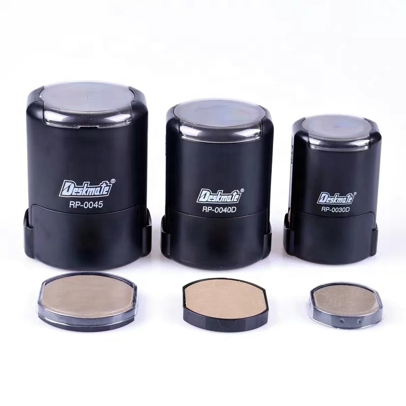 Deskmate Self inking date stamp Dia.45mm for Customs office Bank ...
