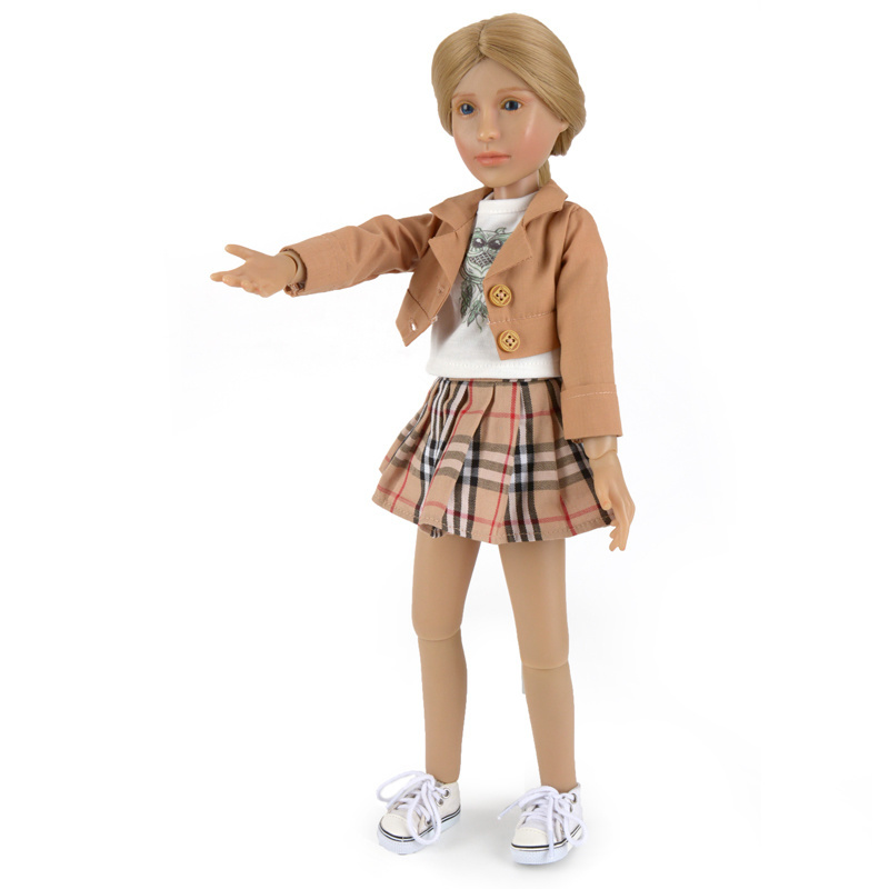 Everyest 18 inch full vinyl doll body 18'' vinyl articulated body for ...