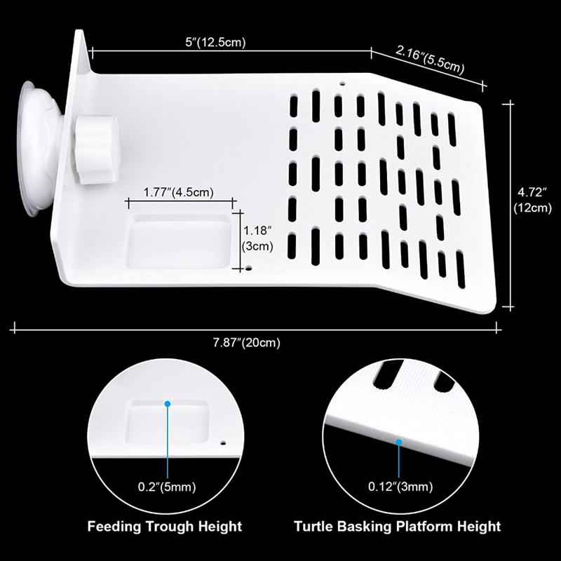 EWE Turtle Tank Basking Platform Aquarium Animal Sink Wharf, Reptile ...