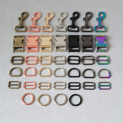 Strap Belt Loop Dog Collar Leads Clasp Hardware 25mm Metal D Ring Buckle Carabiner Hook For Bag Backpack BestSuppliers