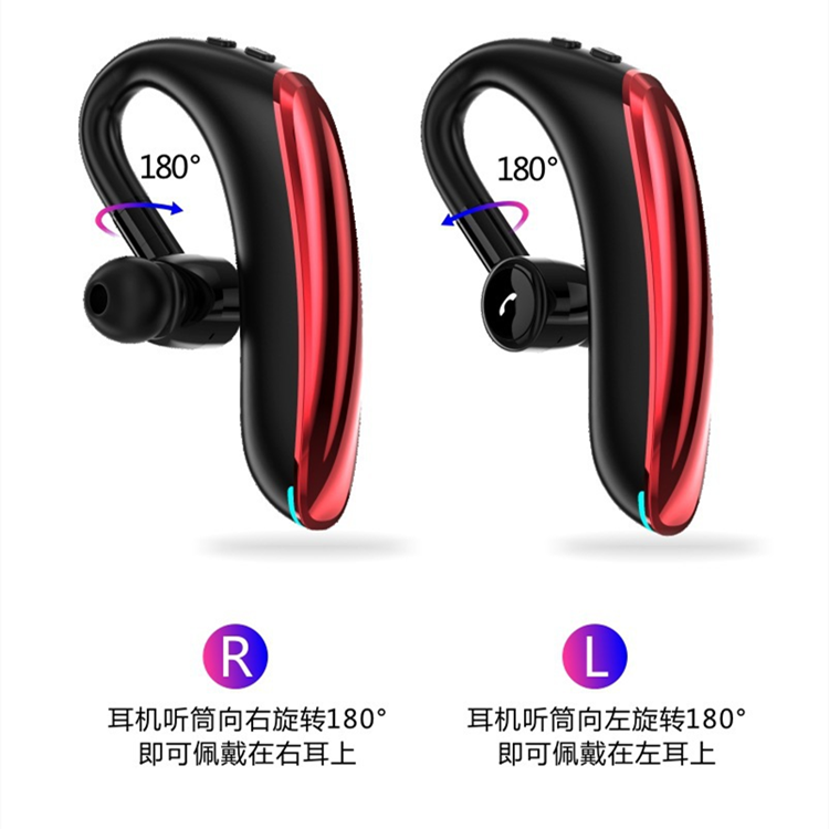F900 Single Ear wireless Earphone 180 Degree Rotating Business Mono ...