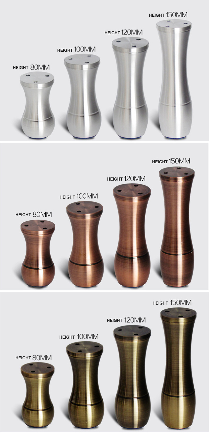 Modern Sofa Leg Extensions Metal Legs For Furniture Industrial Height ...