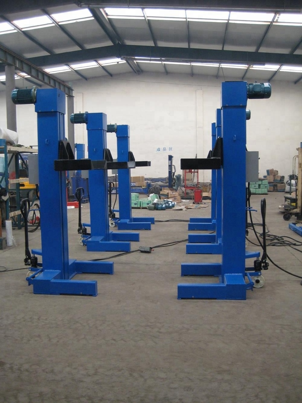 Shanghai Fanbao built up movable single post hydraulic car lift truck ...