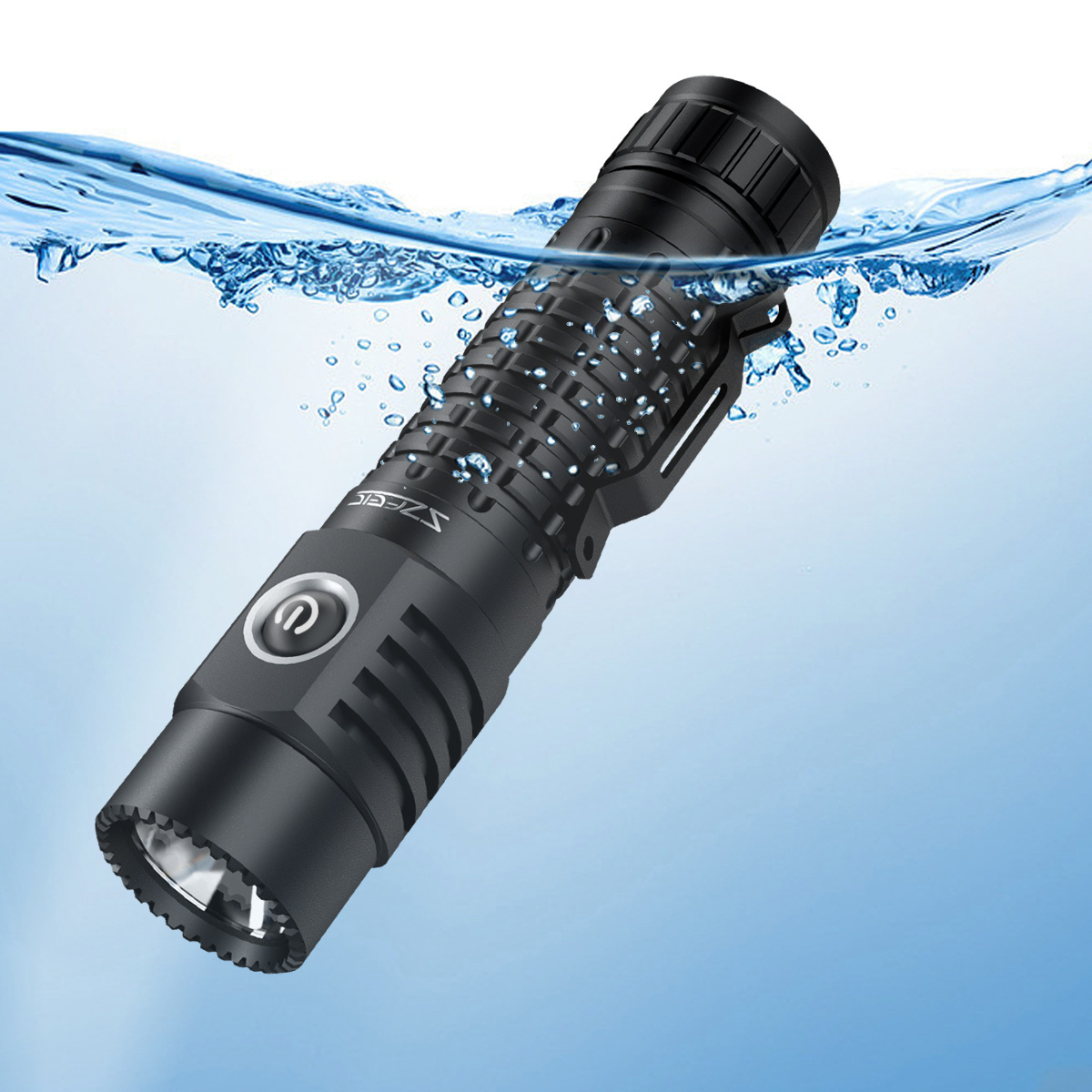 FC18 Mini SST40 LED Rechargeable Pocket Flashlight EDC Waterproof Flash ...