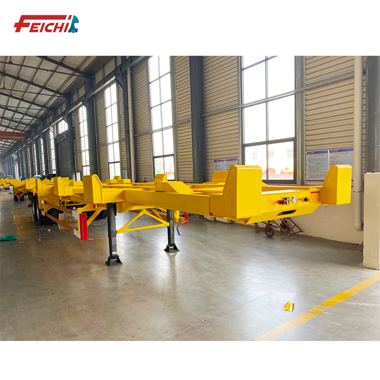 20ft/40ft/45ft Yard Terminal Port Bomb Cart Skeletal Skeleton Shipping ...