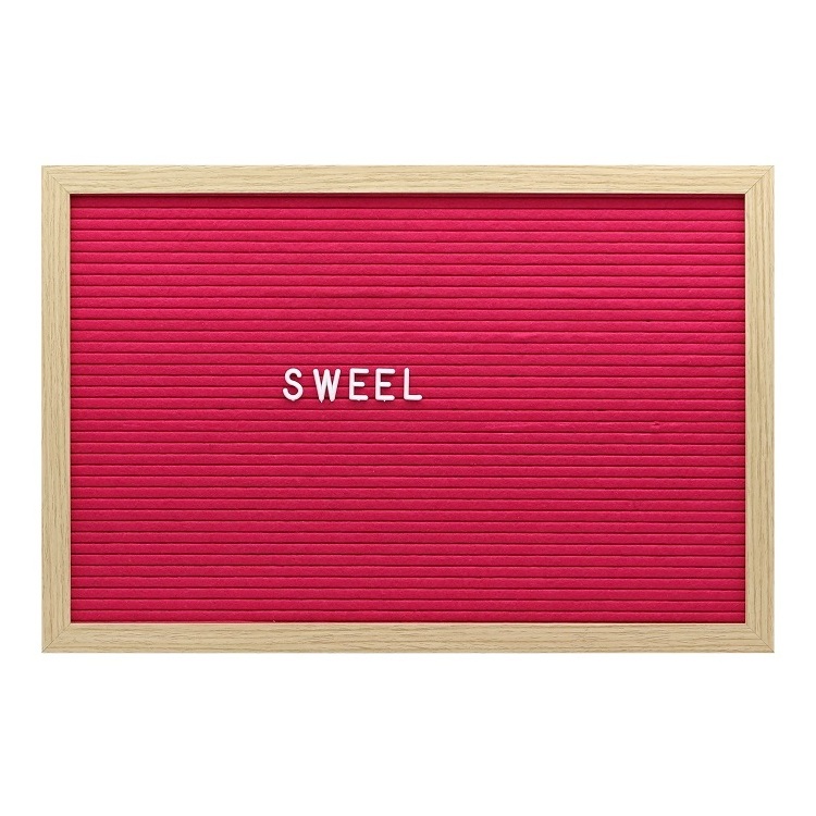 Customized Tabletop Stand 10*10 inch Creative Message Board Wooden ...