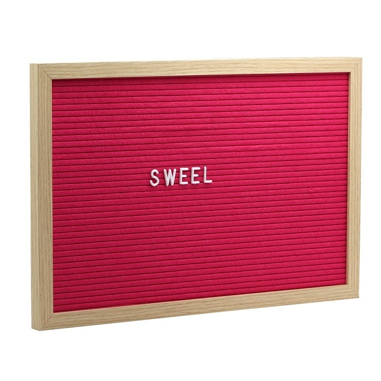 Customized Tabletop Stand 10*10 inch Creative Message Board Wooden ...