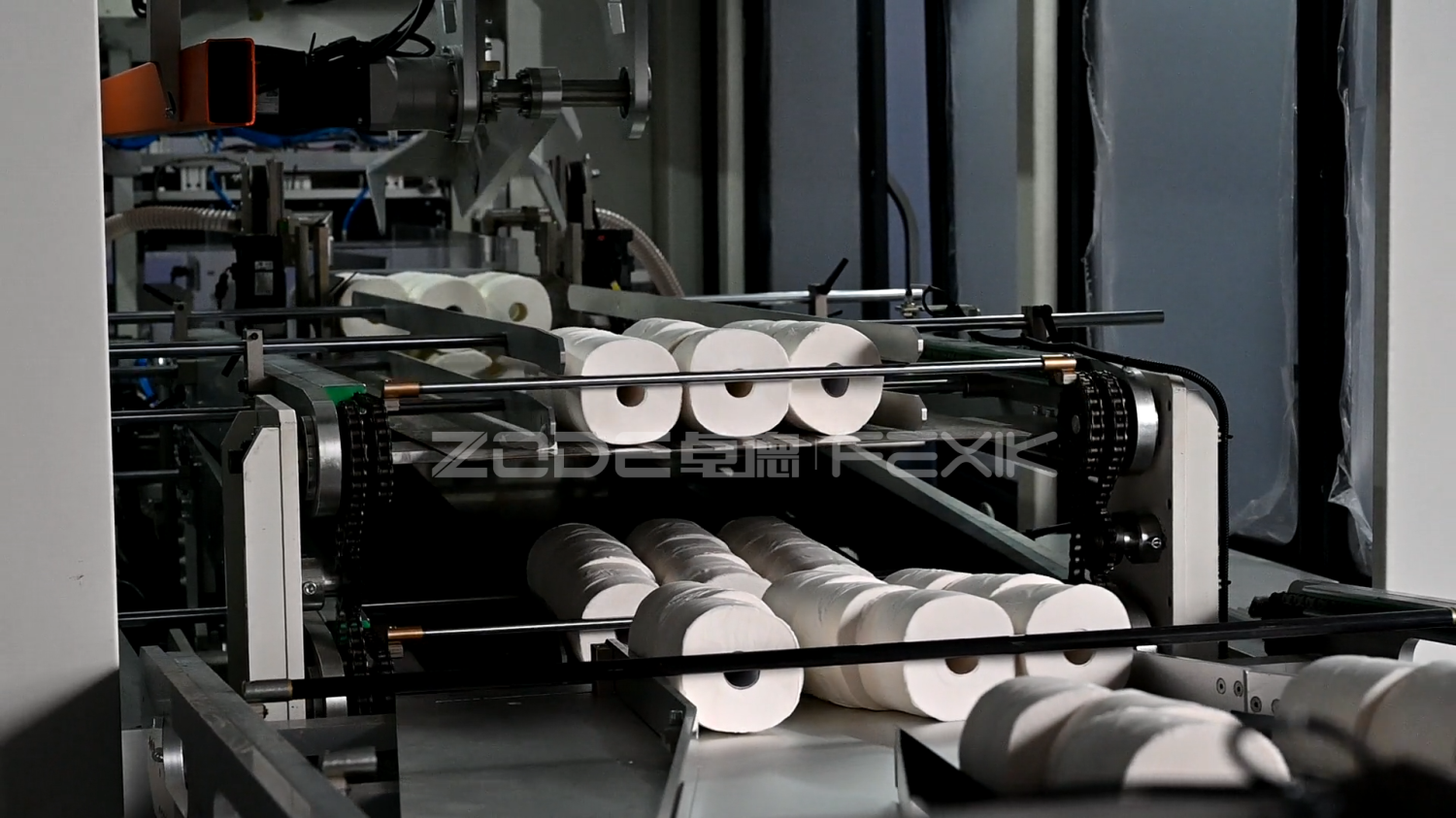 FEXIK Toilet Paper 30bags Production Line Toilet Roll Paper Converting ...
