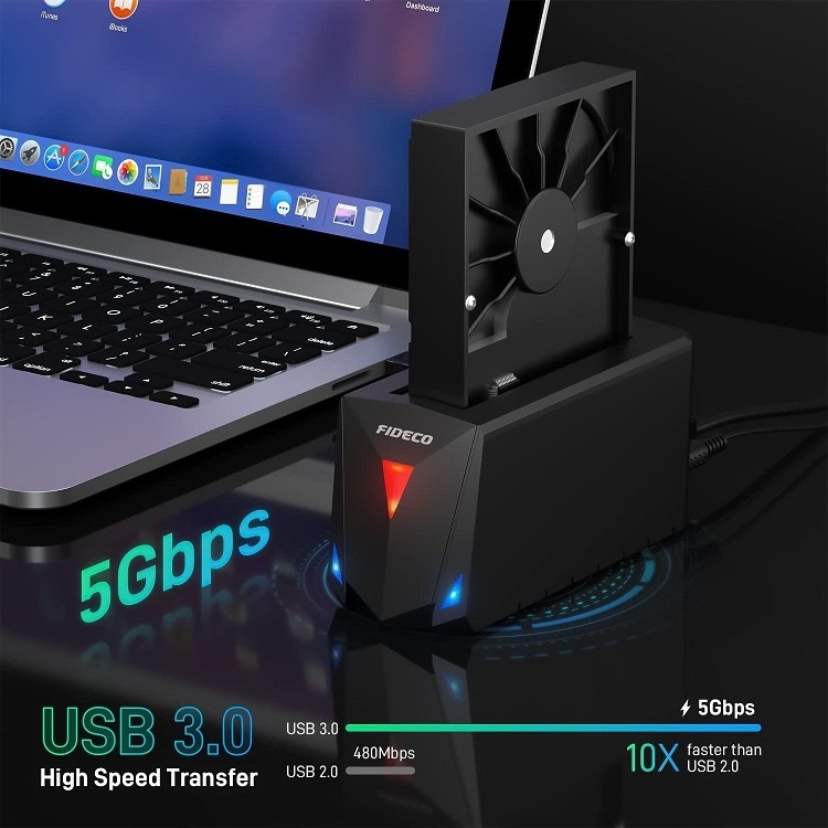 FIDECO External Storage Sata Hard Disk Drives Docking Station 2.5 ...