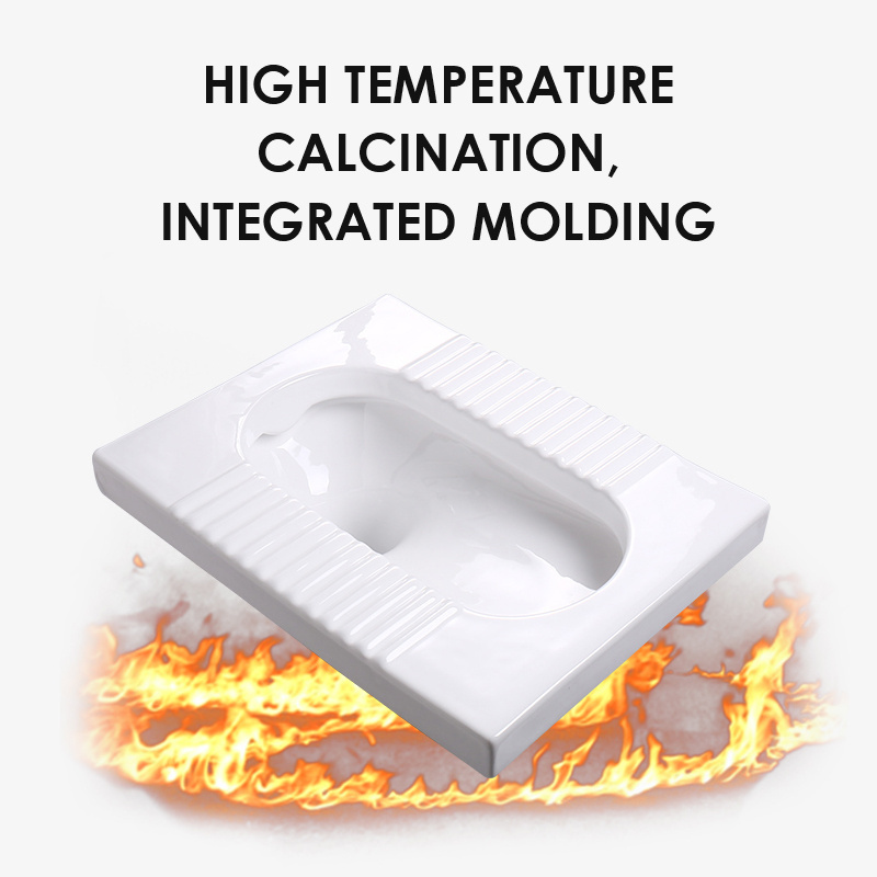 JOMOO White Ceramic Squat Toilet Non-slip Squatting Pan for Sanitary ...