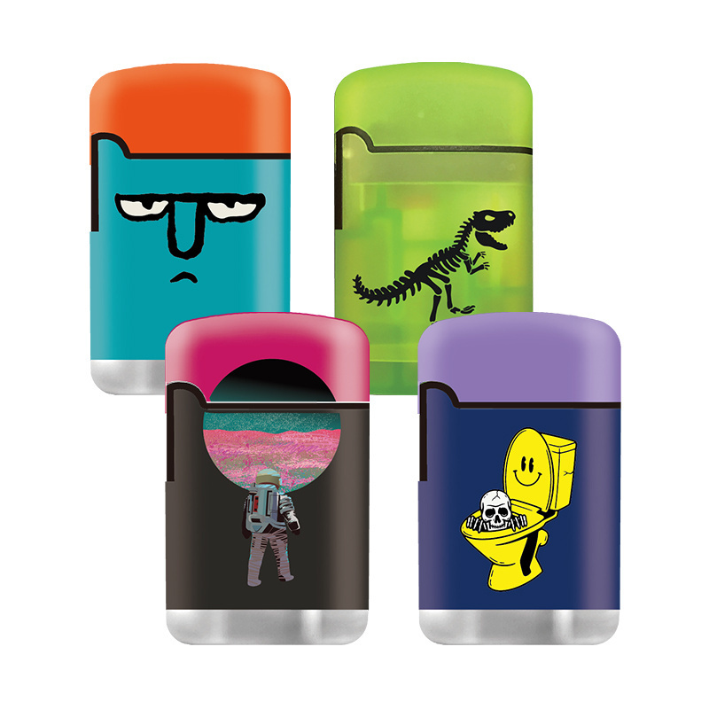 ZENGAZ CUBE Cool Design Branded Display Box Refillable Lighters For ...