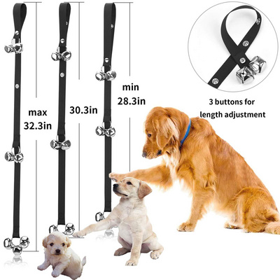 Adjustable Length Webbing Strap Dog Door Bells Pet Doorbell for Dog Door Knob Potty Training BestSuppliers