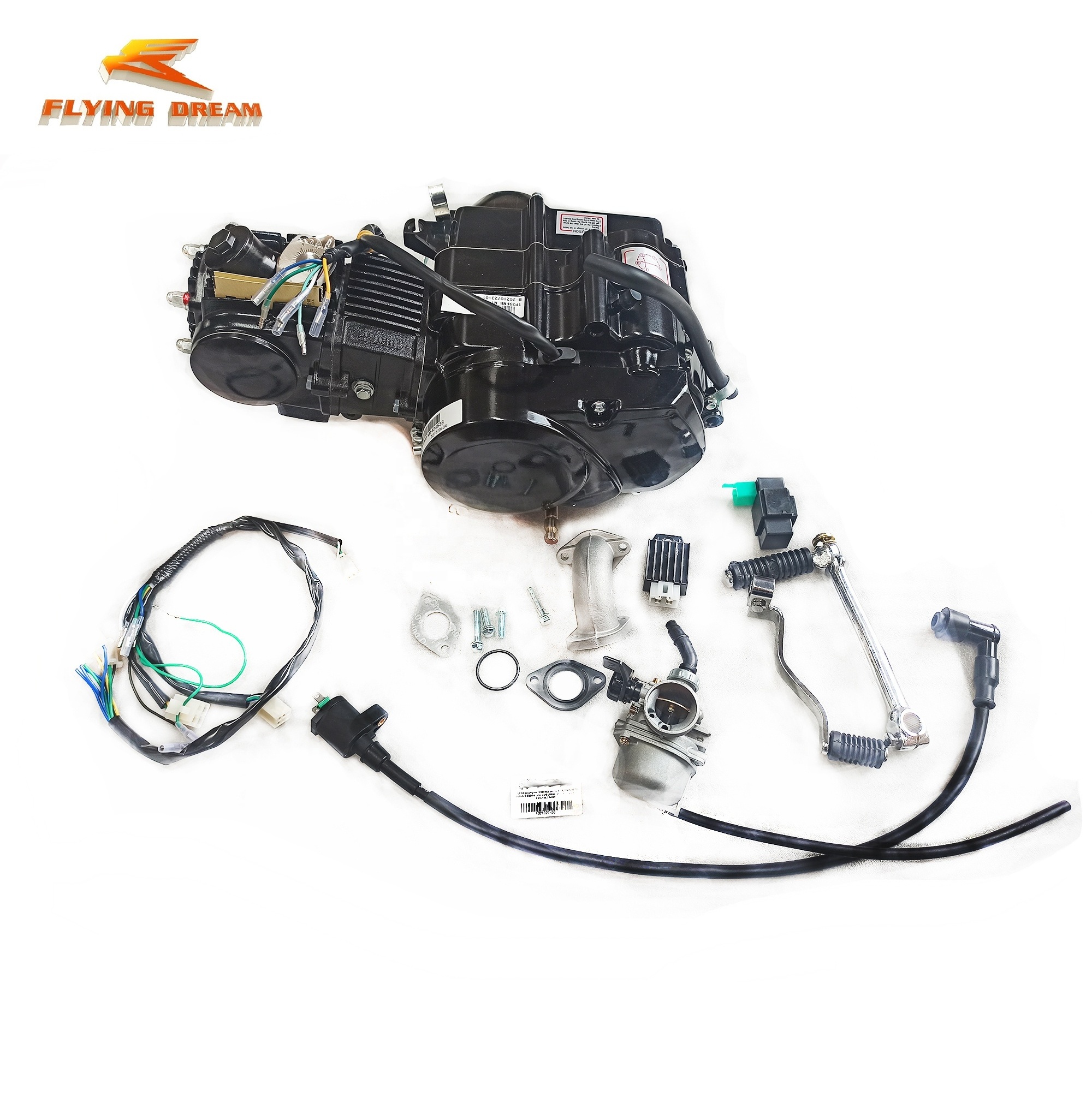 pit bike engine LF125cc engine Semi auto clutch dirt bike engine LiFan ...