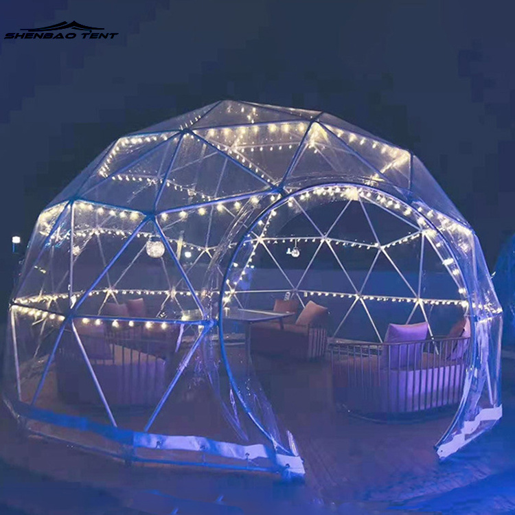 Luxury transparent dome geodesic outdoor plastic garden igloo tents for ...