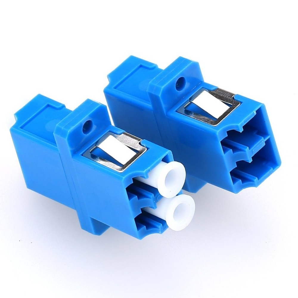 LC-LC LC Duplex Fiber Optic Adapter Optical Connector Coupler ...