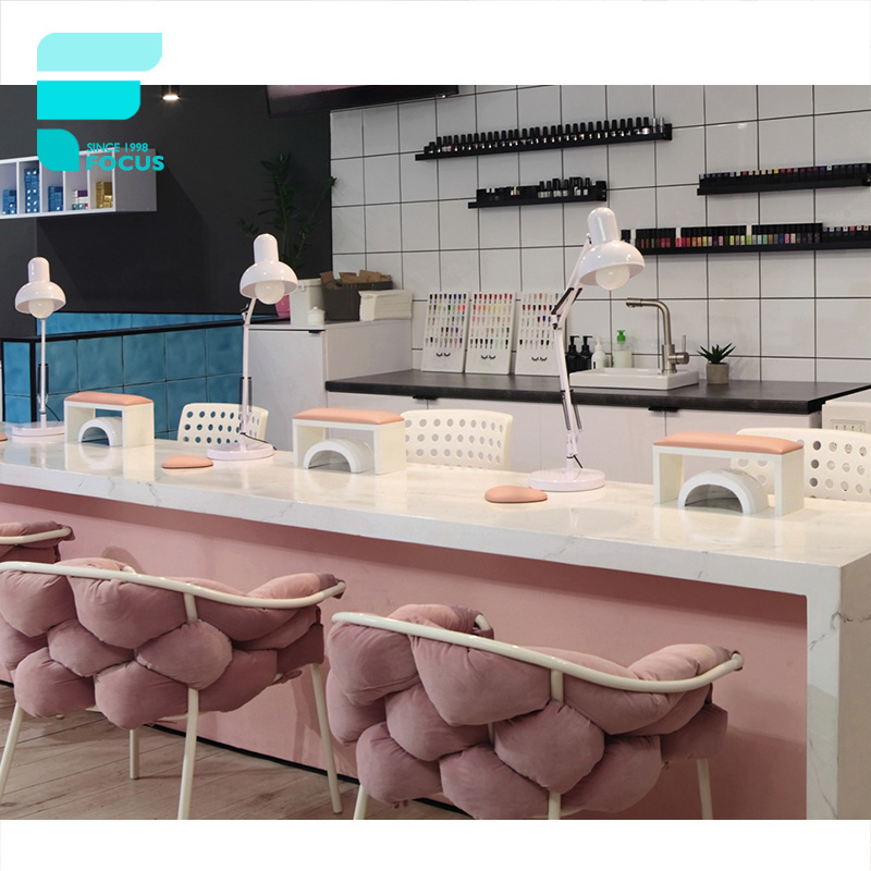 Nail Salon Furniture Design Nail Table Manicure And Nail Polish Display ...