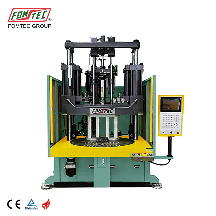 120TON Rotary Table Vertical Injection Molding Machine with 800MM TABLE ...