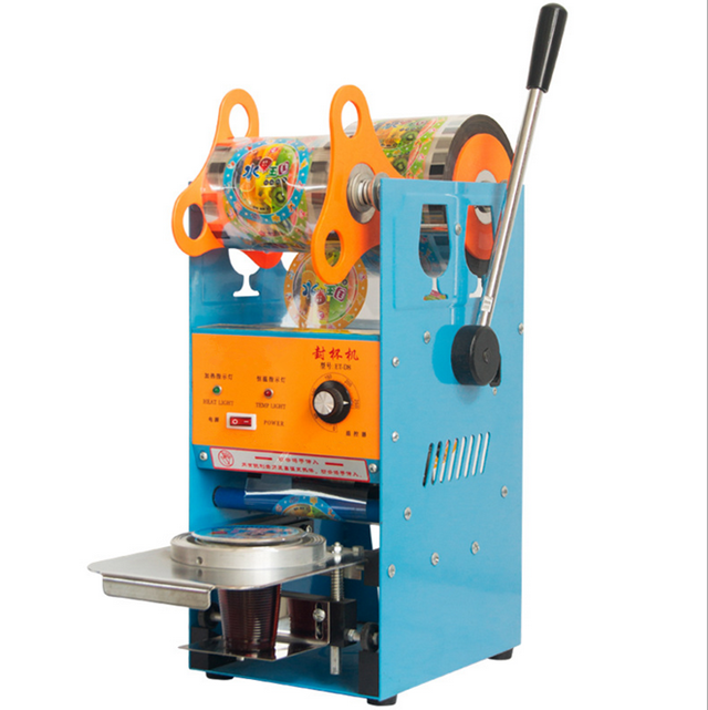 Manual plastic cup sealing machine cup sealer bubble tea cup sealing ...