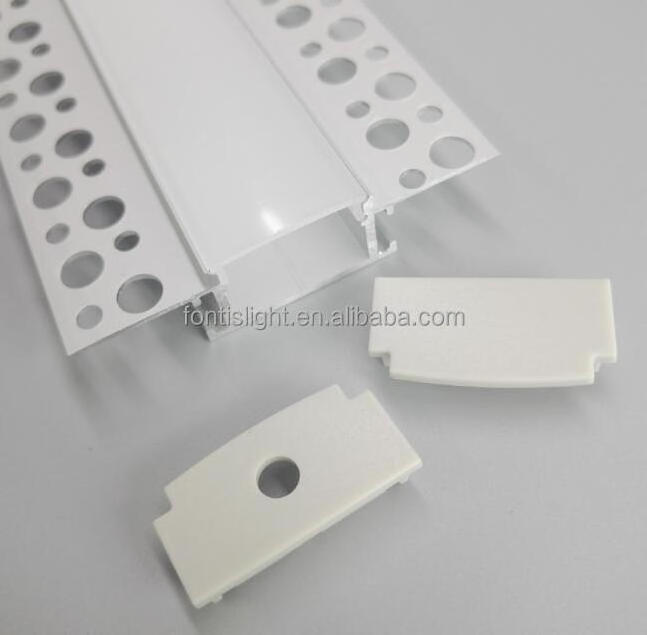 Recessed LED Profile with cover with Internal Driver Triangle /coner ...