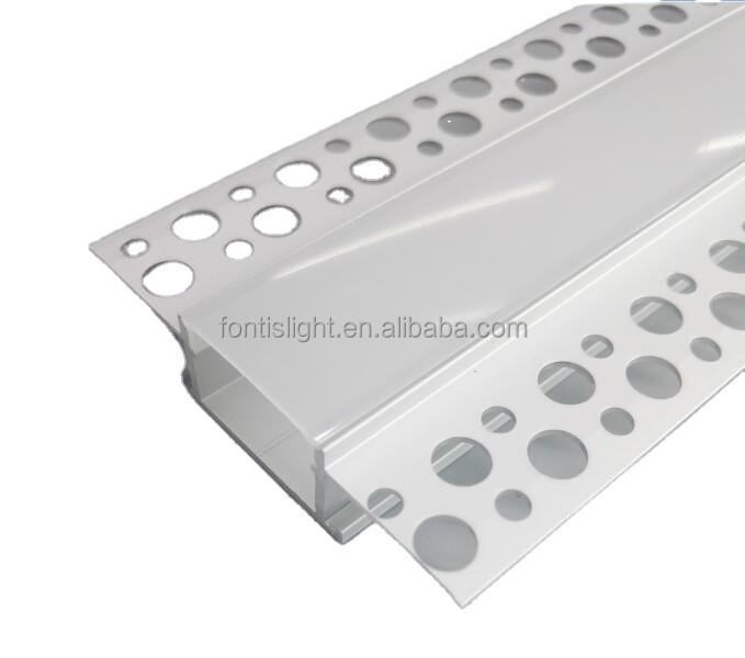 Recessed LED Profile with cover with Internal Driver Triangle /coner ...