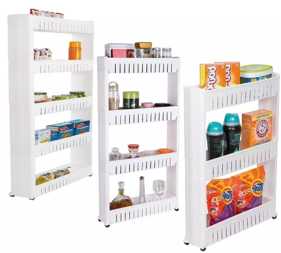 Slim Slide pull Out Mobile Pantry Kitchen Pantry Organizer Slide Out ...