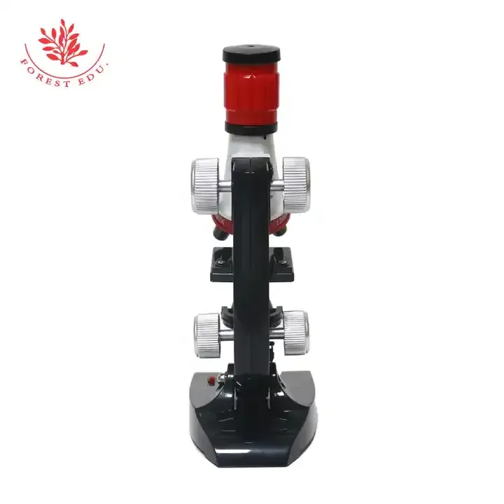 Kids Microscope Kit Science Lab LED 100-1200X Biological Microscope ...