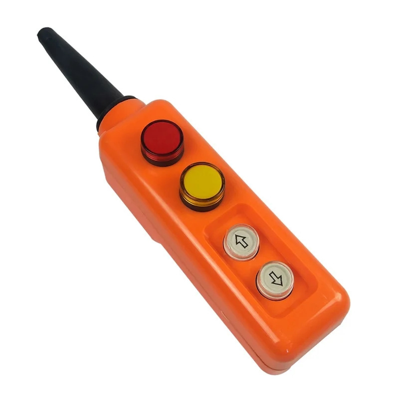 Red Yellow LED Lamp Up-down Control Station Hoist Crane Push button ...