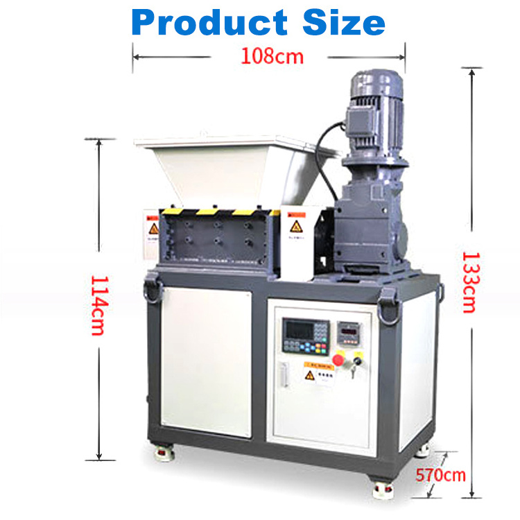 High Efficient Automatic Mini Portable Mobile Tire Shredder Machine For ...