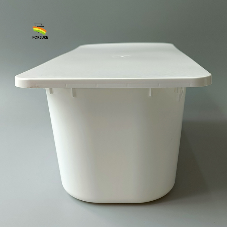 Luxury food grade PP container plastic rectangle box ice cream ...