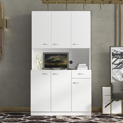 Tall white buffet cabinet store