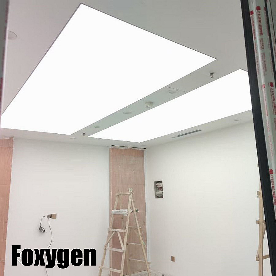 Abstract UV Print Film Stretch Ceiling Design for Office Artistic Decorative PVC Ceilings ...