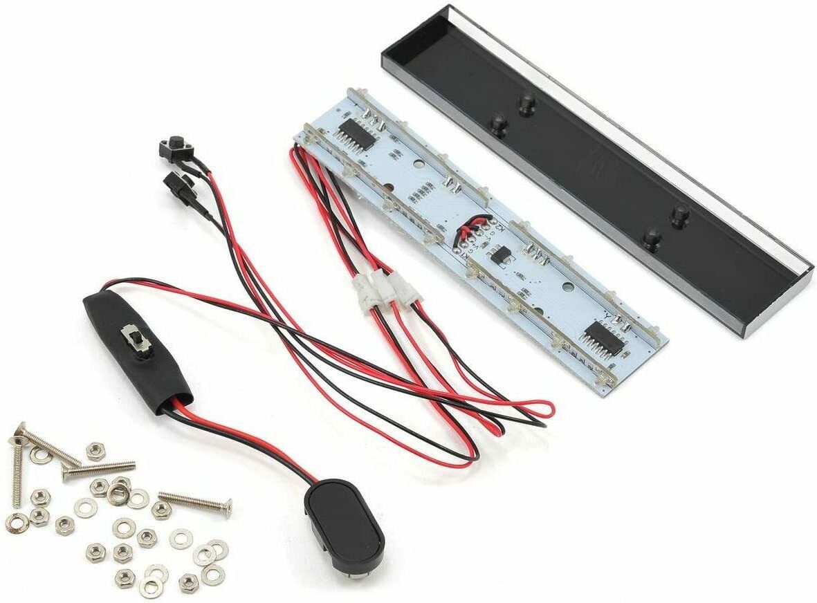 1/10 RC Police LIGHT BAR Low Profile FLASHING Metal RC Beacon Bar ...