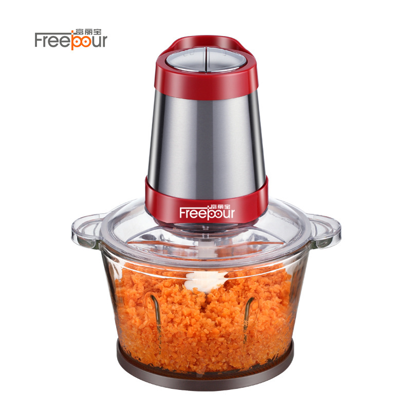 Kitchen Glass Meat Chopper Blender Multifunction Electric Chopper Food ...